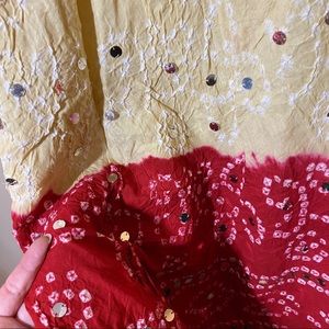 Raj | Skirts | 0 Cotton India Batik Mirror Sequin Skirt Boho Indie Full ...